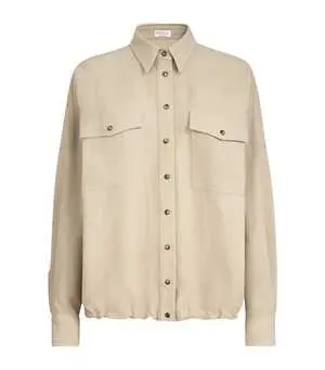 Brunello Cucinelli Twill Shirt - Beige