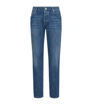 Brunello Cucinelli Straight Lightweight Jeans - Blue