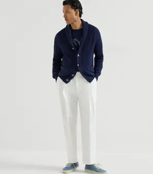 Brunello Cucinelli Suede Lace-up Sneakers - Blue