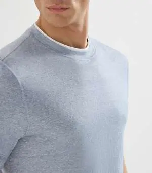 Brunello Cucinelli Linen-cotton Faux-layered T-shirt