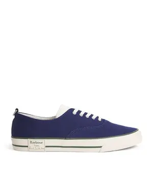 Barbour X Paul Smith Embroidered Low-top Sneakers