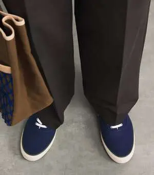Barbour X Paul Smith Embroidered Low-top Sneakers