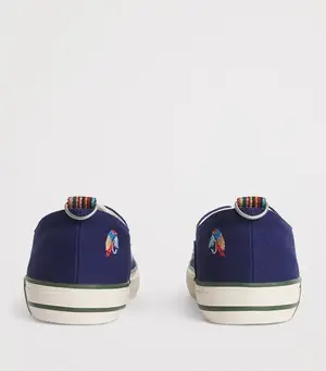 Barbour X Paul Smith Embroidered Low-top Sneakers