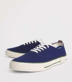 Barbour X Paul Smith Embroidered Low-top Sneakers