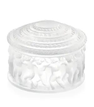 Lalique Crystal Enfants Jewellery Box - Clear