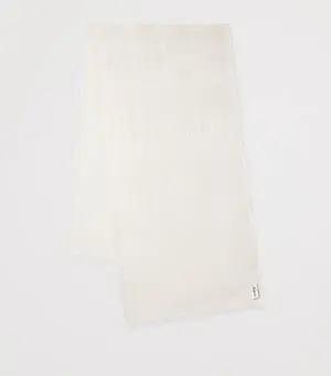 Mulberry Wool-silk Jacquard Scarf - Neutral
