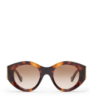 Loewe Maxi Anagram Butterfly Sunglasses - Brown