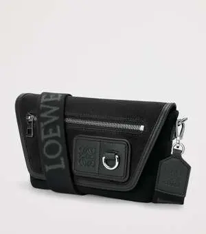 Loewe Mini Flex Messenger Bag - Black