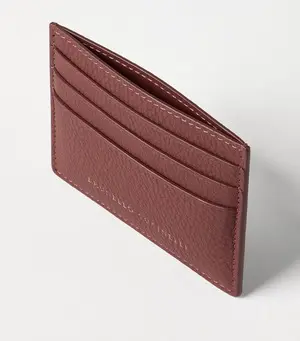 Brunello Cucinelli Leather Card Holder - Red