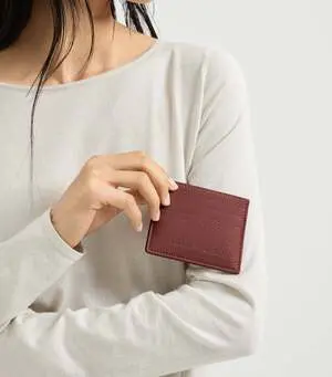 Brunello Cucinelli Leather Card Holder - Red