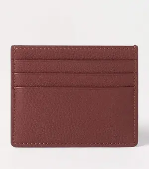 Brunello Cucinelli Leather Card Holder - Red