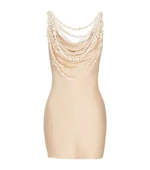 Balmain Cowl Neck Cocktail Dresses