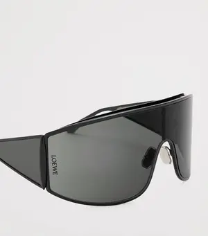 Loewe Metal Speed Shield Sunglasses - Black