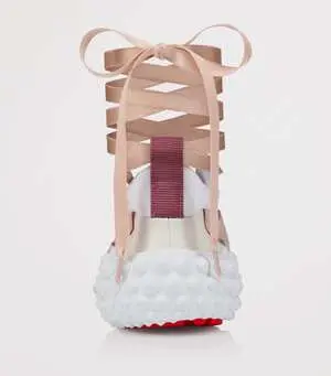 CHRISTIAN LOUBOUTIN Mara Lace-up Sneakers - Pink