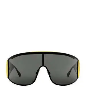 Loewe Metal Speed Shield Sunglasses - Black
