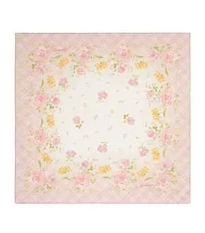 Burberry Silk Garden Party Scarf - Pink