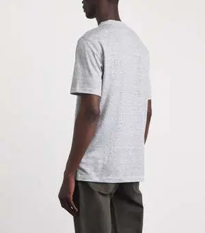 Brioni Linen-cotton Stripe T-shirt