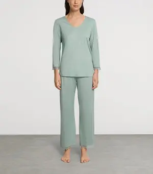 Hanro Cotton Long Inaya Pyjama Set