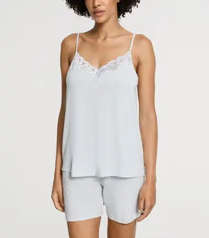 Hanro Natural Elegance Pyjama Set - Blue