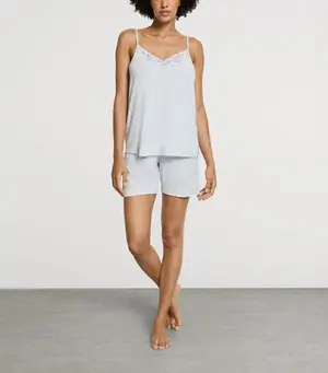 Hanro Natural Elegance Pyjama Set - Blue