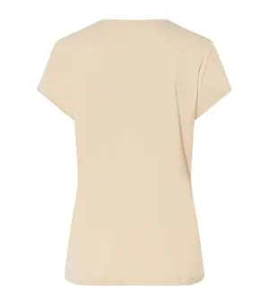 Hanro Organic Cotton V-neck T-shirt - Beige