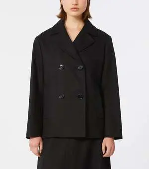 Max Mara Linen-blend Double-breasted Jacket