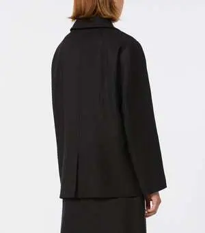 Max Mara Linen-blend Double-breasted Jacket