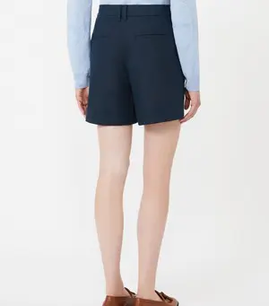 Max Mara Linen Tailored Shorts - Blue