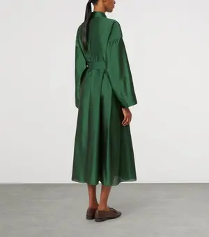 Max Mara Belted Midi Dress - Green