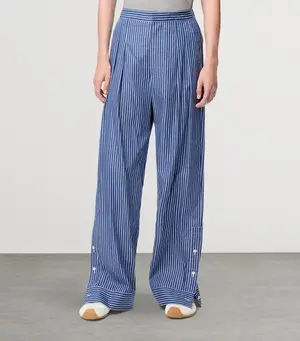 Loewe Cotton-blend Stripe Trousers