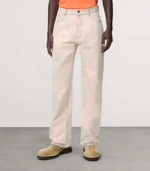 Loewe Argyle-print Straight-leg Jeans