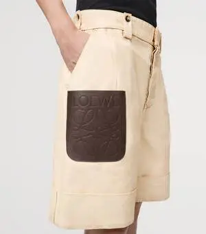 Loewe Cotton Turn-up Shorts