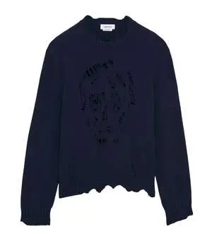 Alexander Mcqueen Frill Sweaters For Men