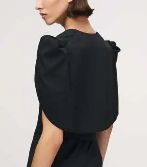 Alexander McQueen Cropped Crepe Jacket