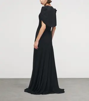 Alexander McQueen Cropped Crepe Jacket