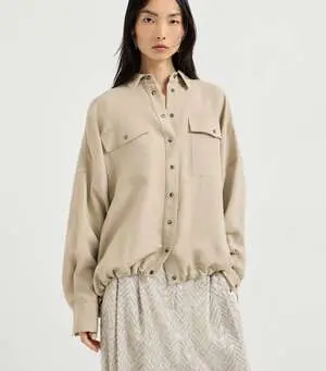 Brunello Cucinelli Twill Shirt - Beige