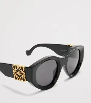 Loewe Maxi Anagram Butterfly Sunglasses - Black