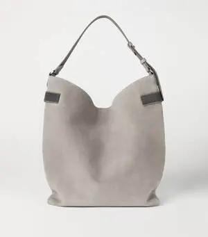 Brunello Cucinelli Suede Essence Shoulder Bag