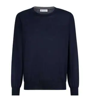 Brunello Cucinelli Cashmere-silk Crew-neck Sweater