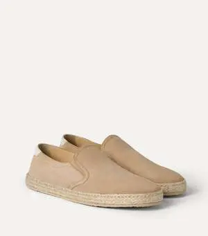 Brunello Cucinelli Suede Espadrilles - Orange