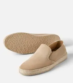 Brunello Cucinelli Suede Espadrilles - Orange