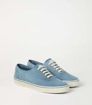 Brunello Cucinelli Suede Lace-up Sneakers - Blue