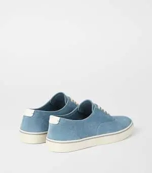 Brunello Cucinelli Suede Lace-up Sneakers - Blue