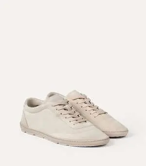 Brunello Cucinelli Suede Low-top Sneakers - Beige