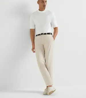 Brunello Cucinelli Pima Cotton Comfort Gabardine Trousers