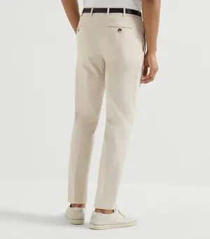 Brunello Cucinelli Pima Cotton Comfort Gabardine Trousers