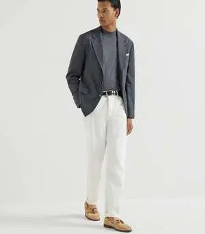 Brunello Cucinelli Suede Tassel Loafers - Orange