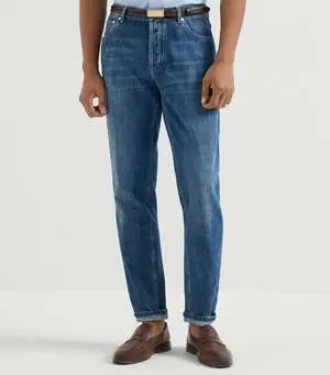 Brunello Cucinelli Straight Leg Jeans - Blue