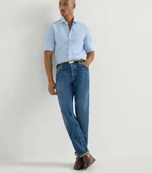 Brunello Cucinelli Straight Leg Jeans - Blue