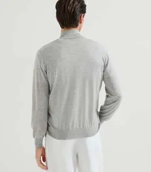 Brunello Cucinelli Cashmere-silk Cardigan - Grey